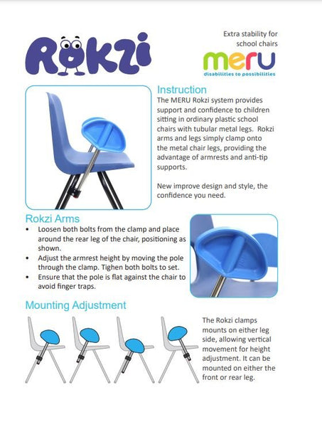 Meru Rokzi Armz Stability for School Chairs | Fledglings